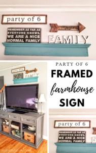 Framed Farmhouse Sign Made from Scrap Wood - My Thrifty House
